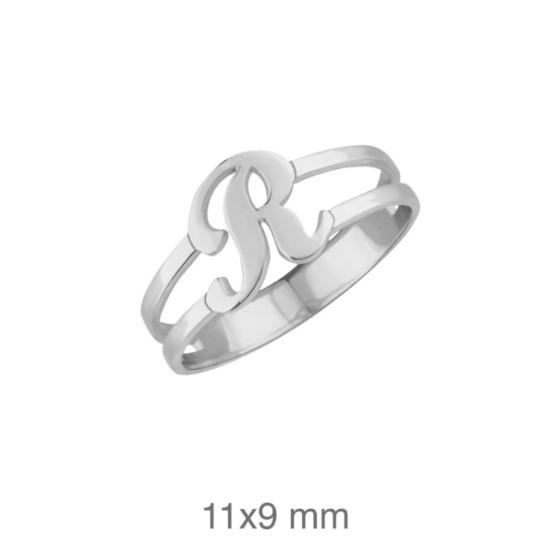 SORTIJA PLATA INICIAL